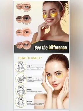 Nazaru | Accessories | Nwt Nazaru Gold Eye Gel Patches Brightening ...